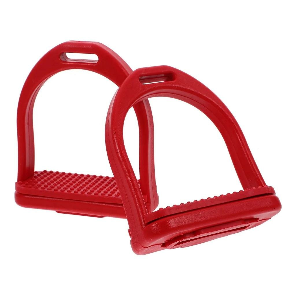 Пластиковые стремена универсальные, красный