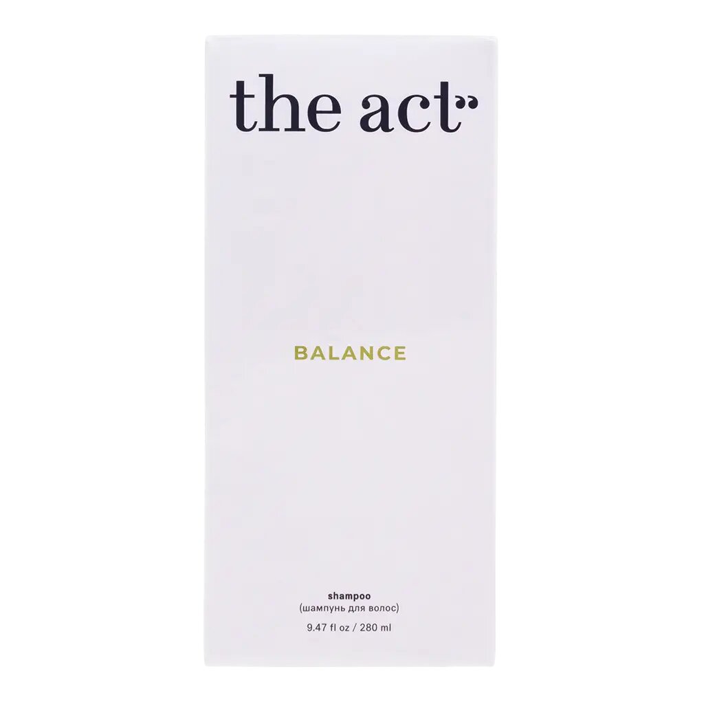 The Act Шампунь ежедневный Balance для волос себорегулирующий 280 мл 1 шт