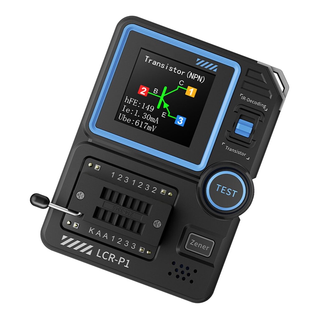 Высокоточный Портативный Транзисторный Тестер JFET, Измерительный Тестер Для Резисторов, Конденсаторов, Диодов С ЖК-Дисплеем