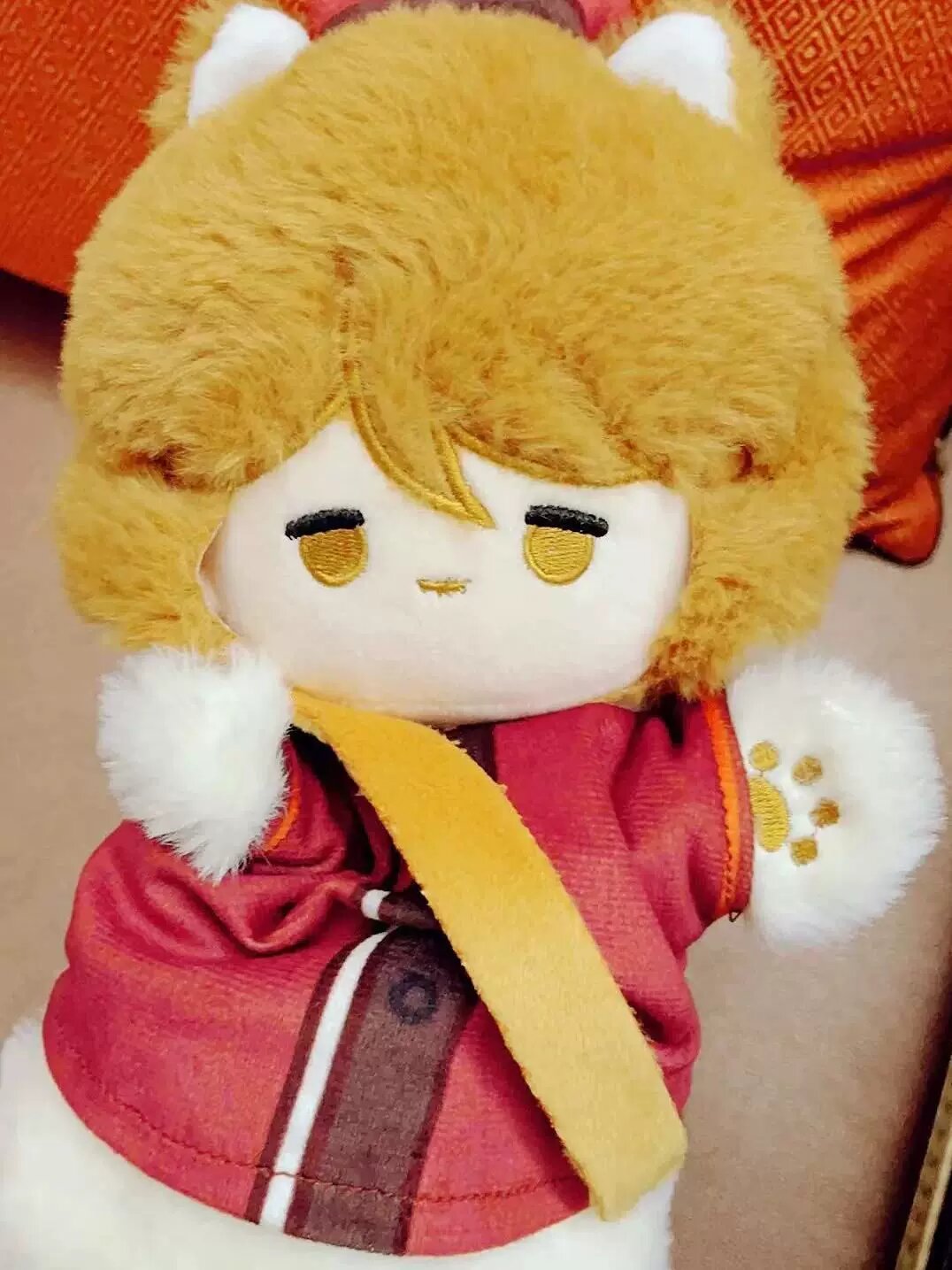 Плюшевая игрушка-рукавица с куклой из Genshin Impact: Почтальон, 25 см, мягкая, для фанатов