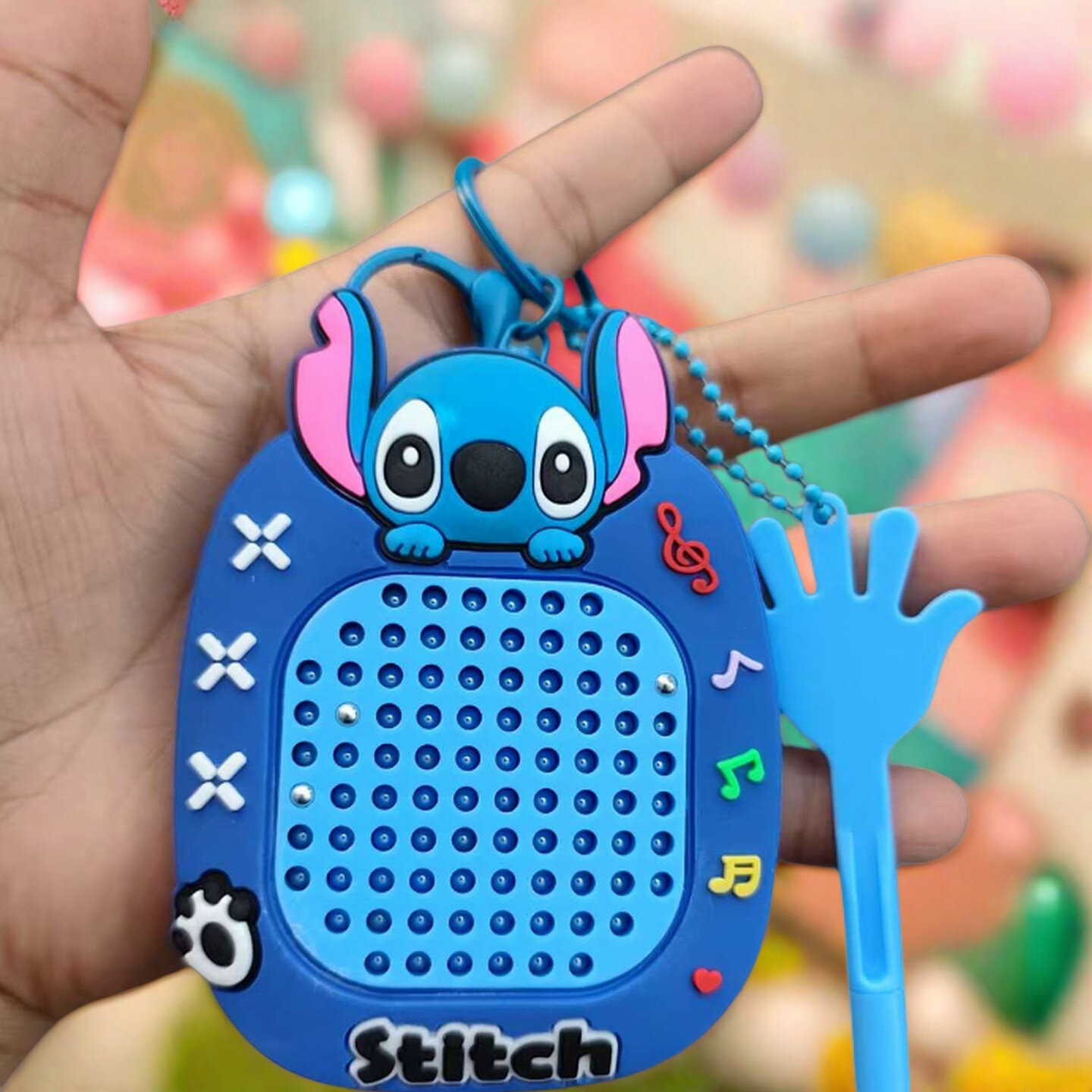 Детская магнитная доска для рисования с шариками, обучающий брелок, подвеска для рюкзака, креативная игрушка для рисования