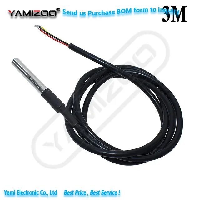 YAMIZOO DS18B20 датчик температуры 3M 300CM