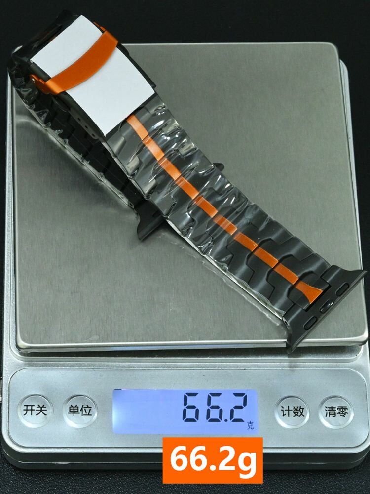 Мужской титановый браслет для apple watch ultra series 10 9 8 7 6 5 4 49 мм 46 мм 45 мм 44 мм, титановый оранжевый ремешок