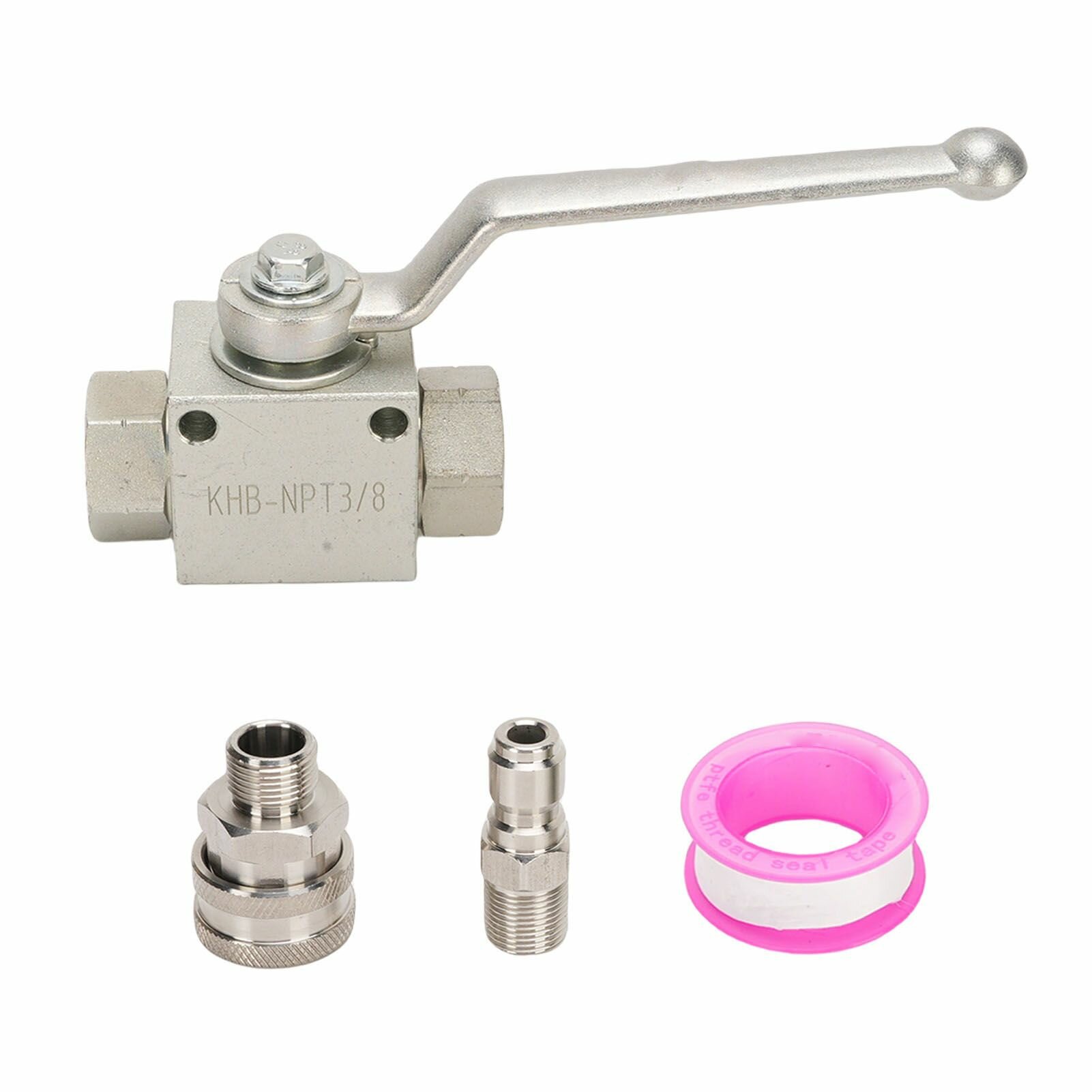 Шаровой кран для высокого давления 4500 PSI, нержавеющая сталь, комплект с быстросъемными соединениями