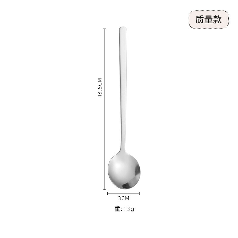Нержавеющая сталь, домашняя маленькая круглая ложка, ложка с длинной ручкой, ложка для кофе, высококачественная десертная ложка, ложка для птичьего гнезда, ложка для кружки