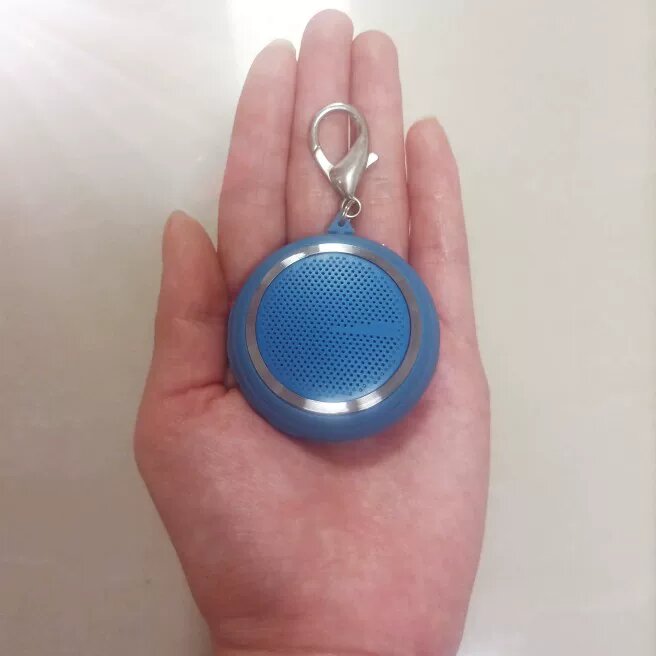 Беспроводной Bluetooth-динамик на шее стандартная комплектация, павлиний синий (без печати)