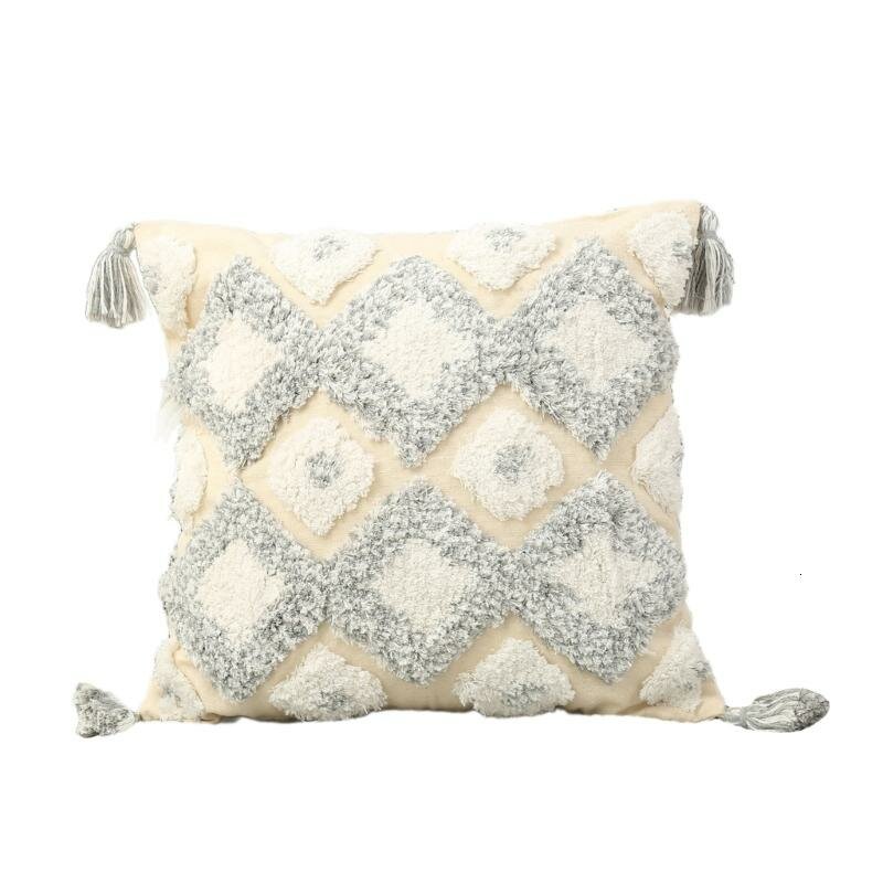 Наволочка для подушки 17,2x17,2 дюйма, 45х45см - Светло-серый бриллиант g