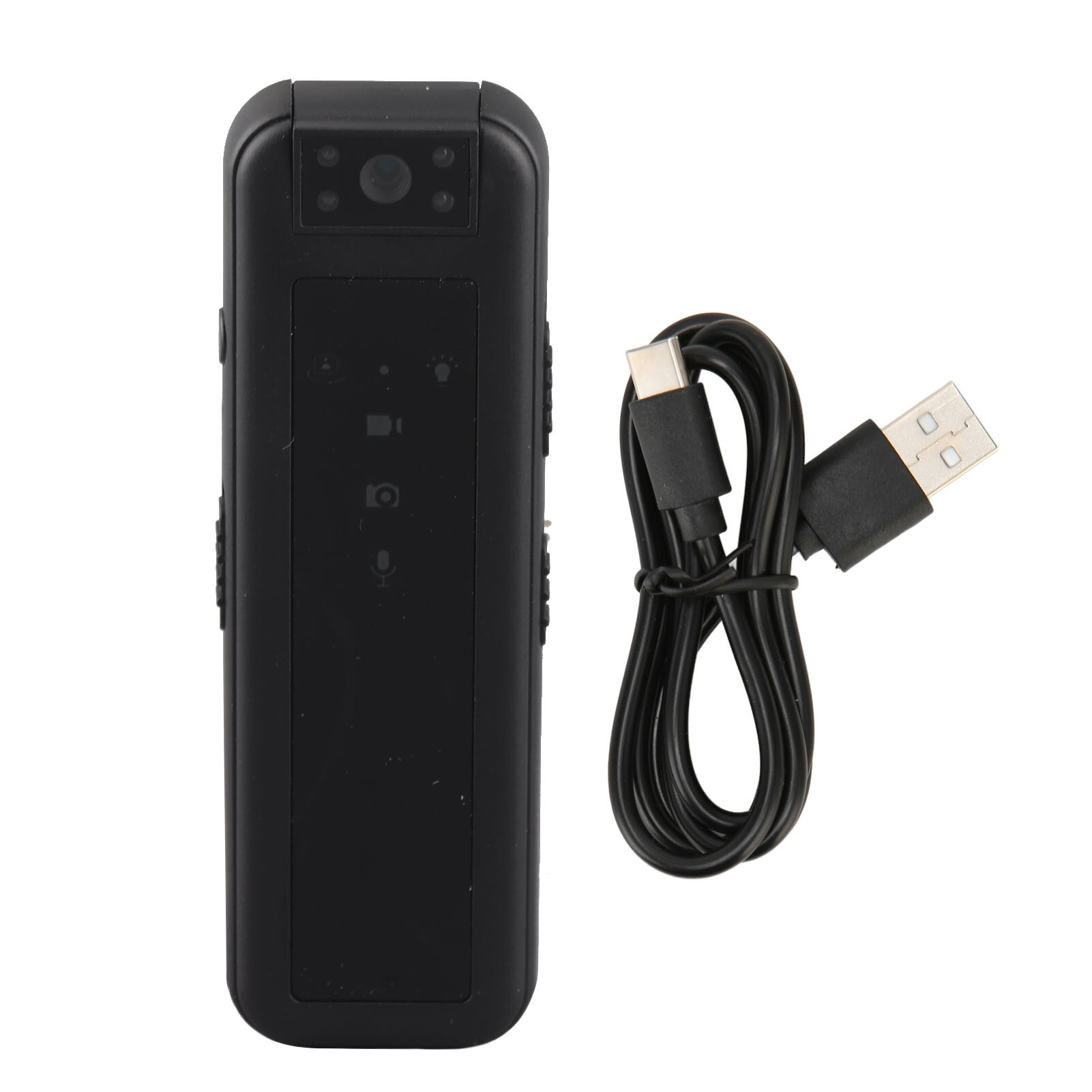 Корпусная камера многофункциональная HD 1080P с инфракрасной ночной съемкой, носимый видеорегистратор для бизнеса, офиса, активного отдыха и спорта.