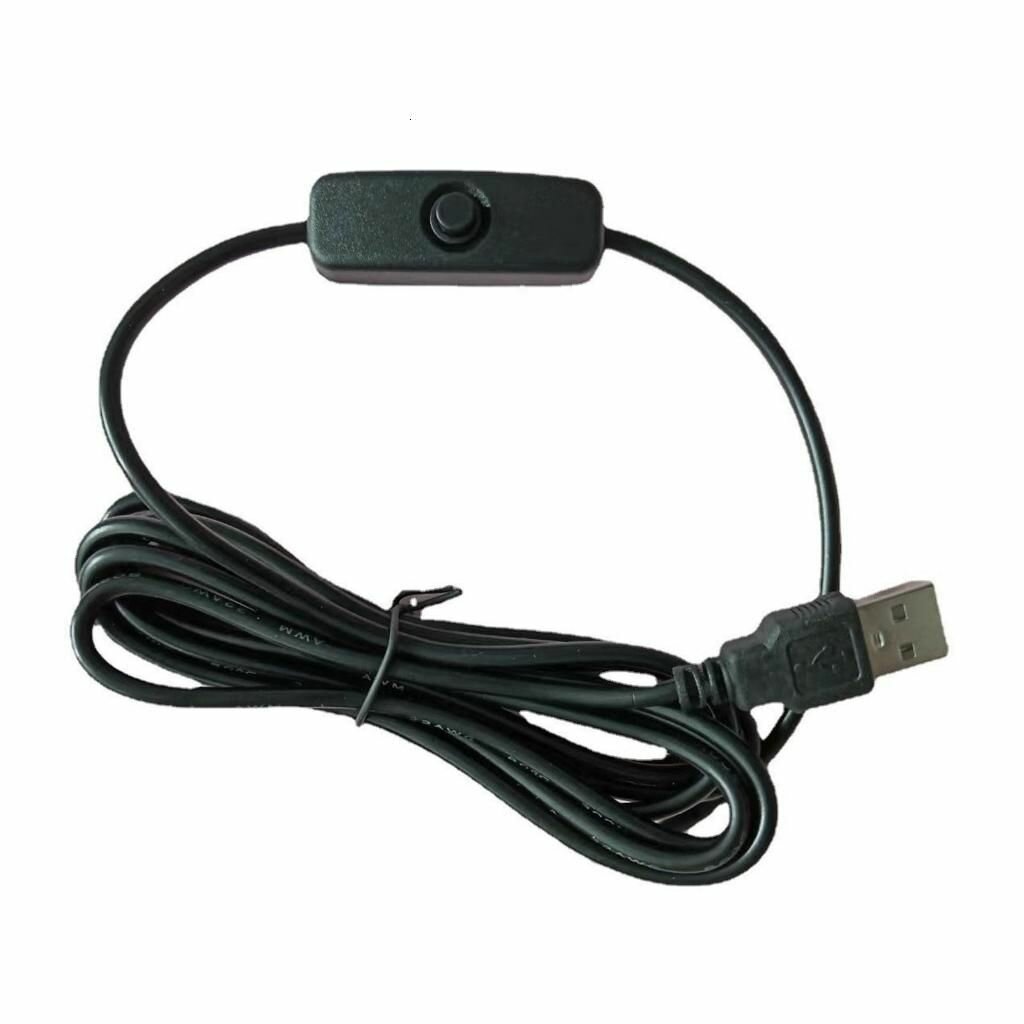 Универсальный USB-кабель с выключателем, Черный - переключатель 501