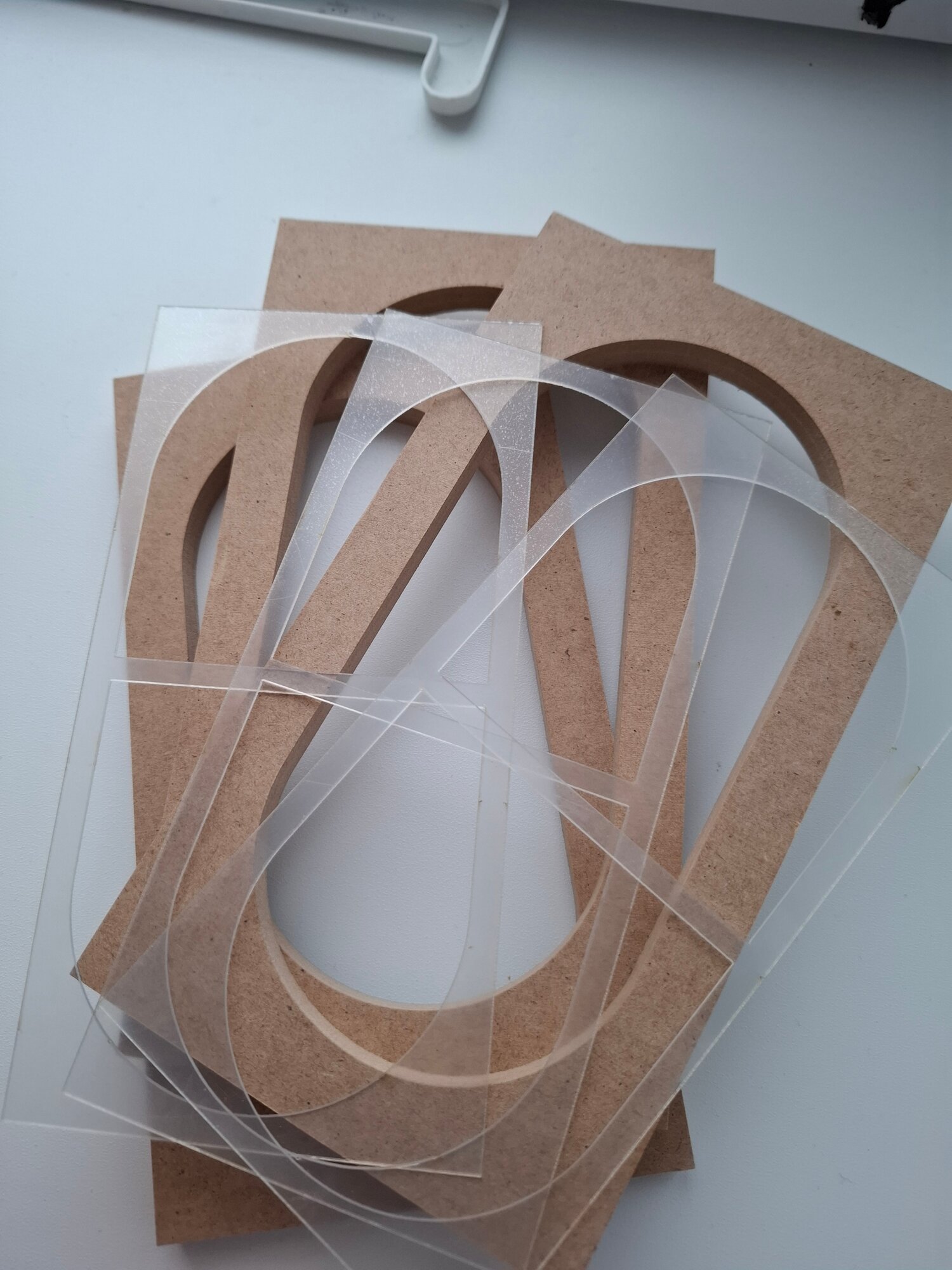 Закладная платформа для двойного потолочного светильника с термокольцом (191×106 мм), 3 шт