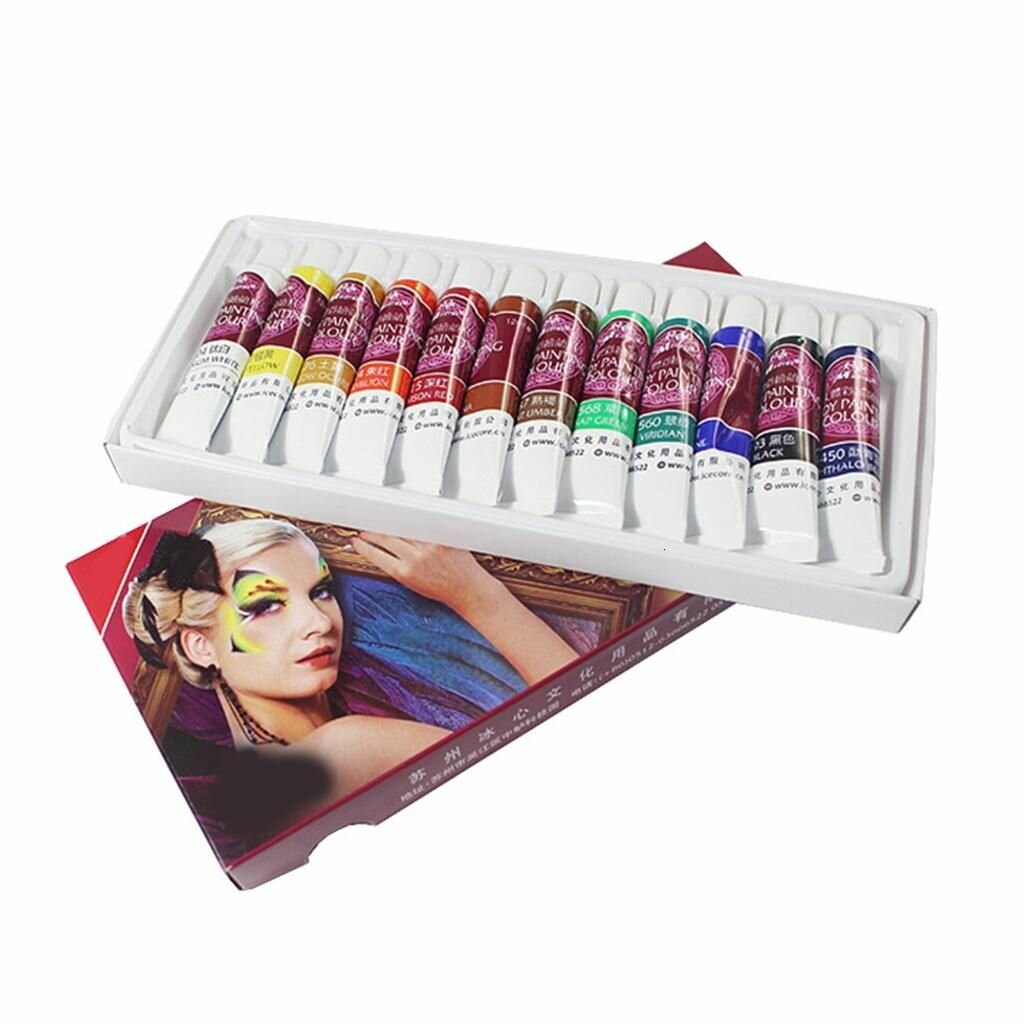 Набор аквагрима 12 цветов для Хэллоуина, косплея