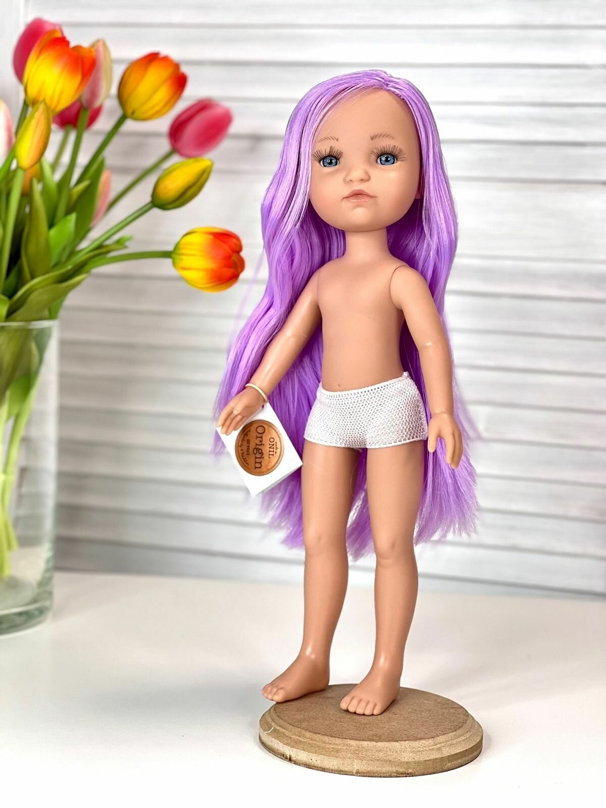 Кукла для девочки виниловая 35 см Грета без одежды (2862)