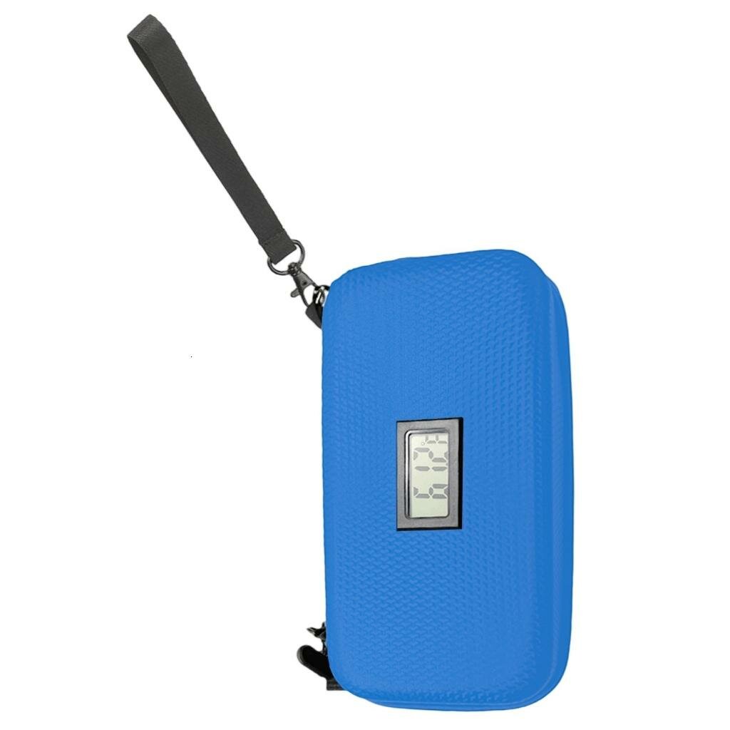 Сумка-холодильник для диабетиков с индикацией температуры, Синий