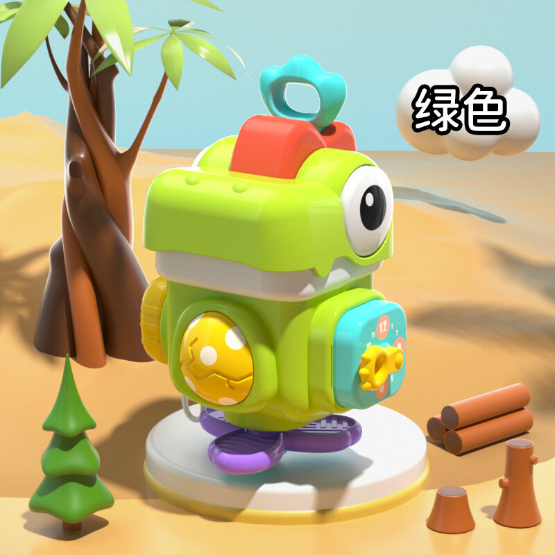 Детская игрушка: развивающий шестигранный вращающийся мячик-кубик для раннего развития ребенка.