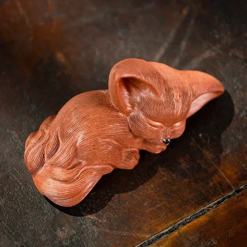 Фигурка лисы из глины, цвет A