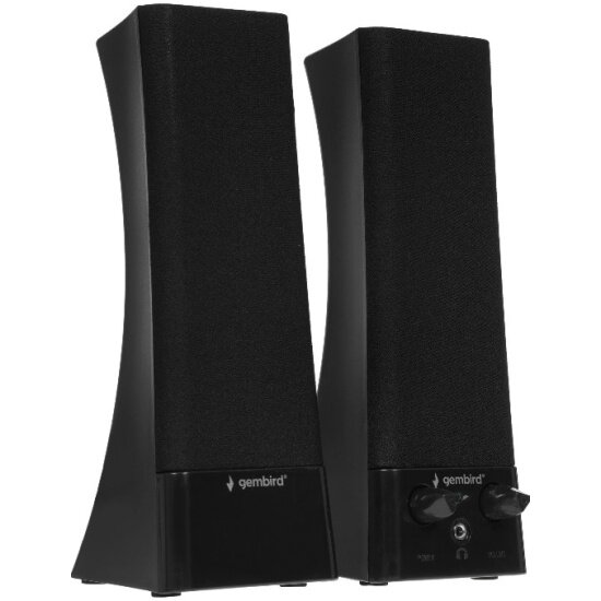 Колонки 2.0 Gembird SPK-500, 6Вт, черный