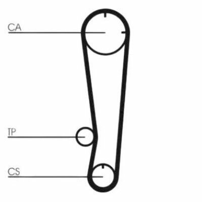 Ремень ГРМ CONTITECH CT603 Mazda 323 1.1, 1.3, 1.5, 1.6 85-89, 121 1.1, 1.3 88-91
