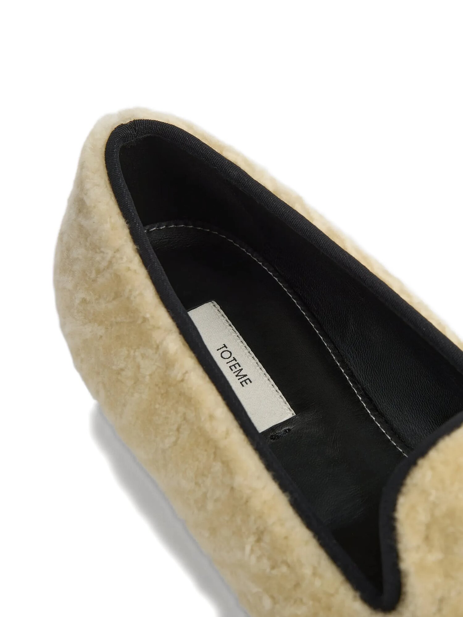 Лоферы TOTEME Shearling loafers, размер 35, разноцветный — фото 1