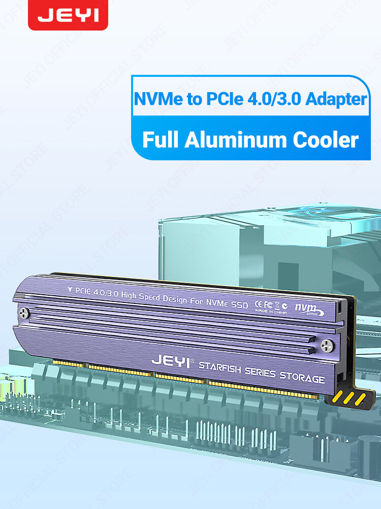 Адаптер переходник для установки SSD диска M2, NVMe в слот PCI-E х16