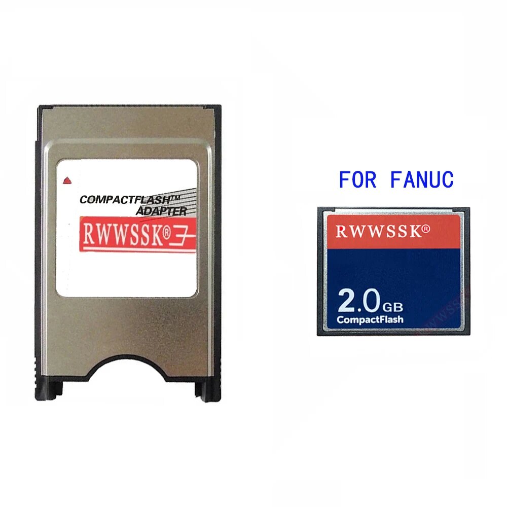 RWWSSK CF карта памяти 64/128/256/1024/2048 МБ с адаптером PCMCIA для FANUC cnc 2GB with PCMCIA