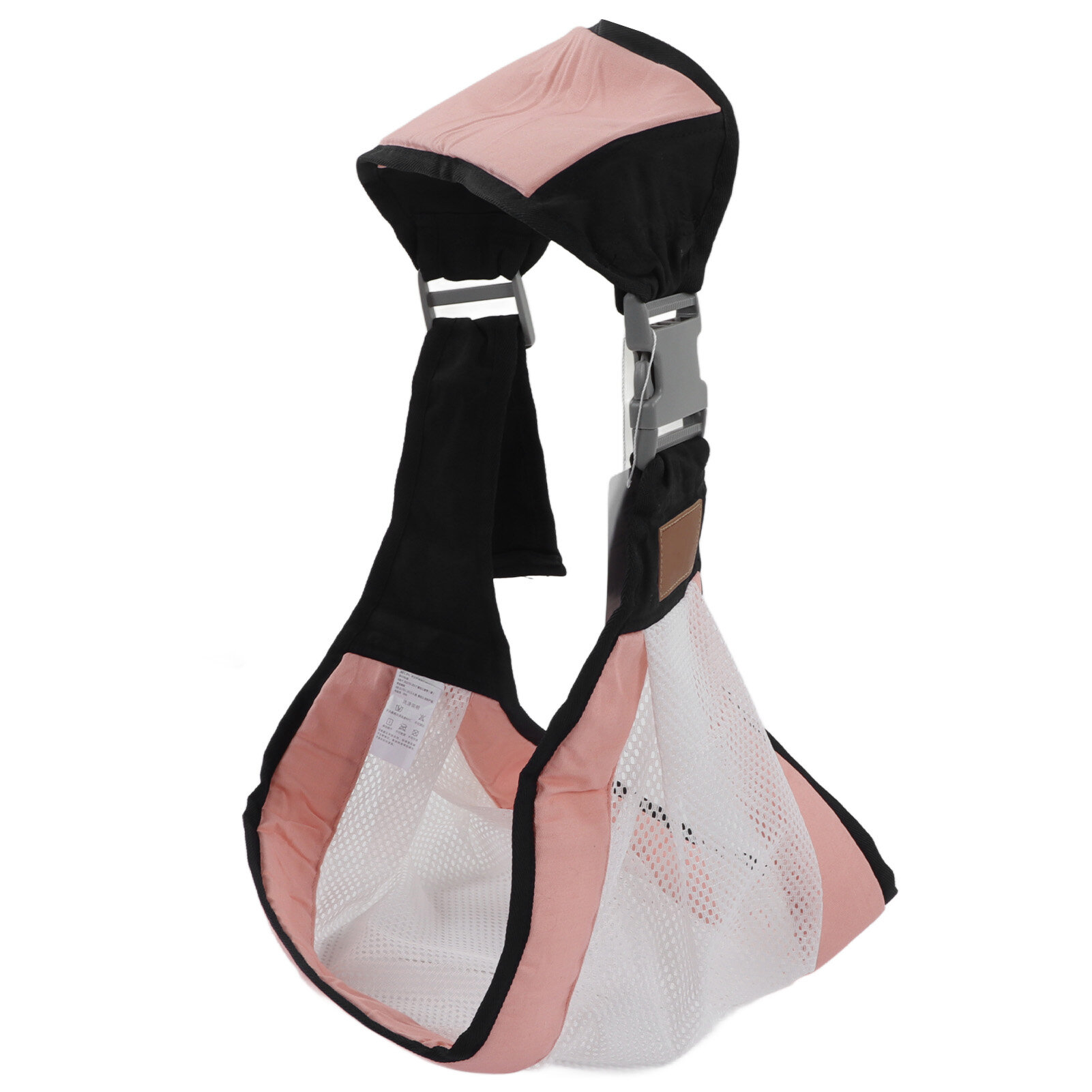 Baby Sling Carrier Multifunctional Foldable Ergonomic Breastfeeding Wrap for Infant Pink