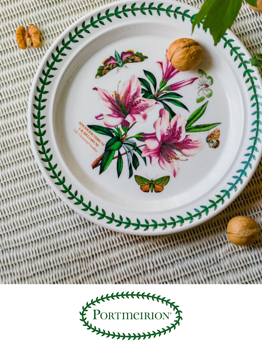 Тарелка обеденная Portmeirion Ботанический сад Азалия, фаянс