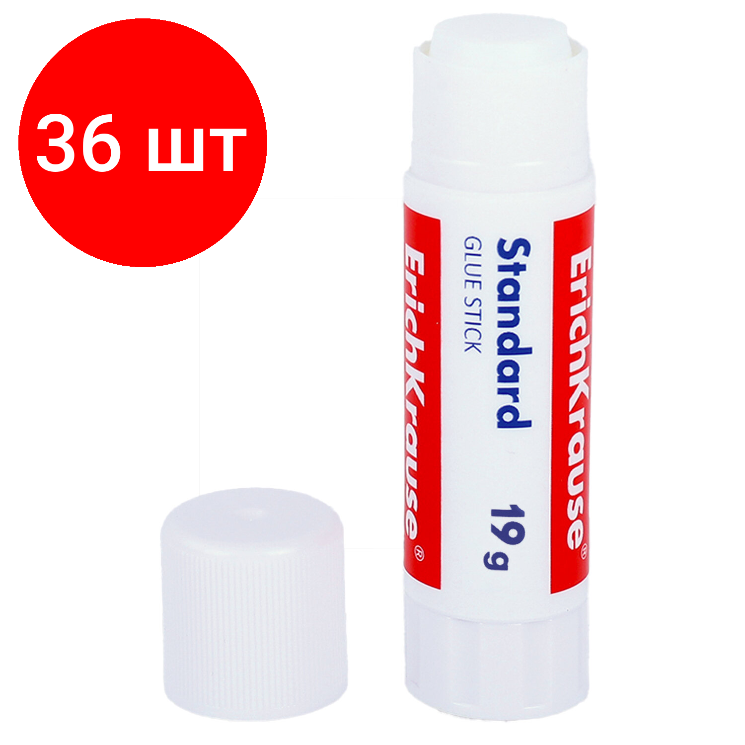Комплект 36 шт, Клей-карандаш ERICH KRAUSE EasyStick, 19 г, 48032