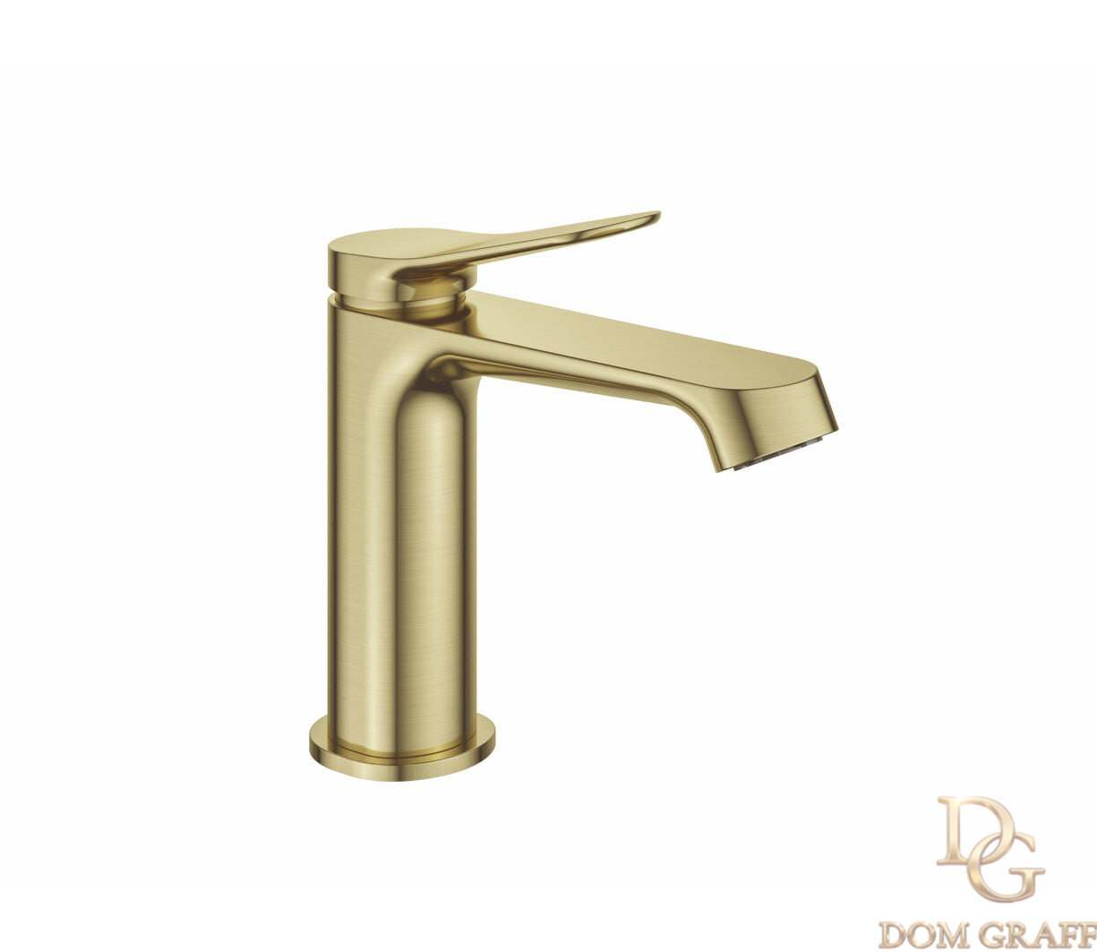 Ascend Смеситель для раковины низкий 15,8 см латунь брашированная