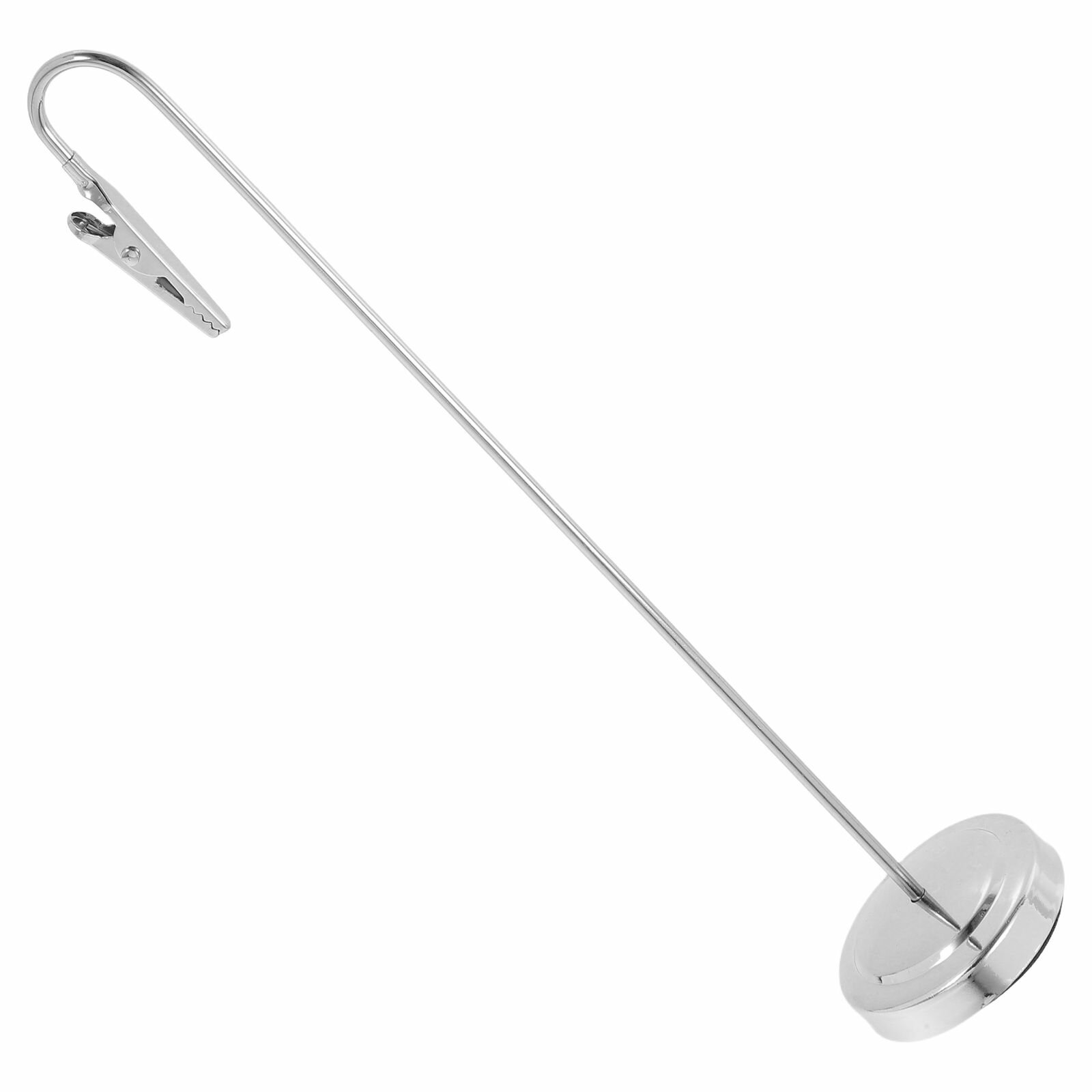 Железный серебристый держатель с прищепкой для бумаги и карточек на стол