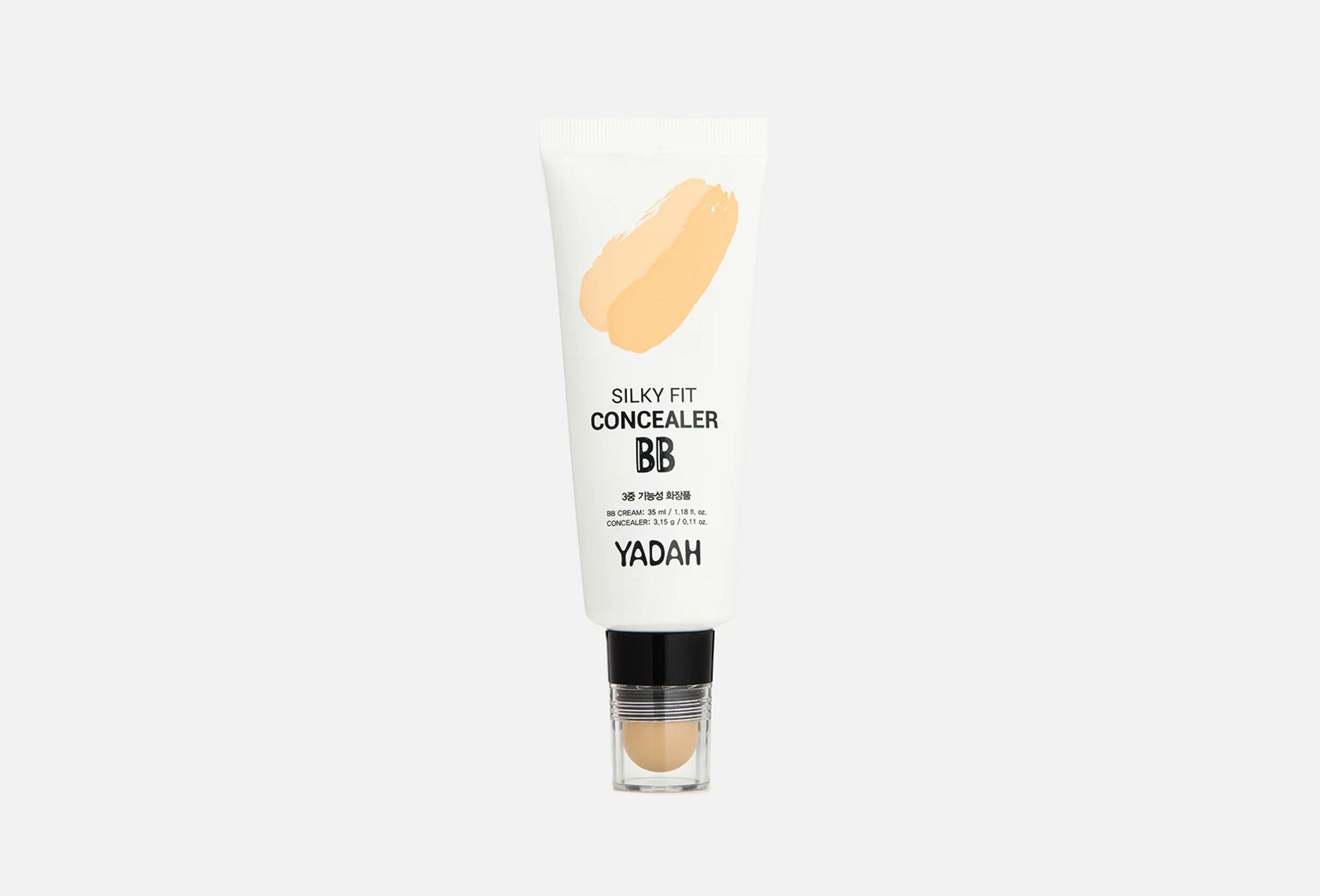 BB-крем YADAH Silky Fit Concealer BB, 3 в 1, 21 увлажняющий, с сияющим финишем,