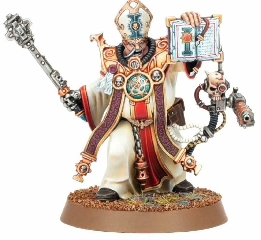 Ministorum Priest. С подставкой. Warhammer 40.000