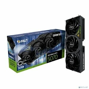 Видеокарта Palit Видеокарта Palit PCI-E RTX5070 GAMINGPRO OC NVIDIA GeForce RTX 5070 12Gb 192bit GDDR7 2325/28000 HDMIx1 DPx3 HDCP Ret