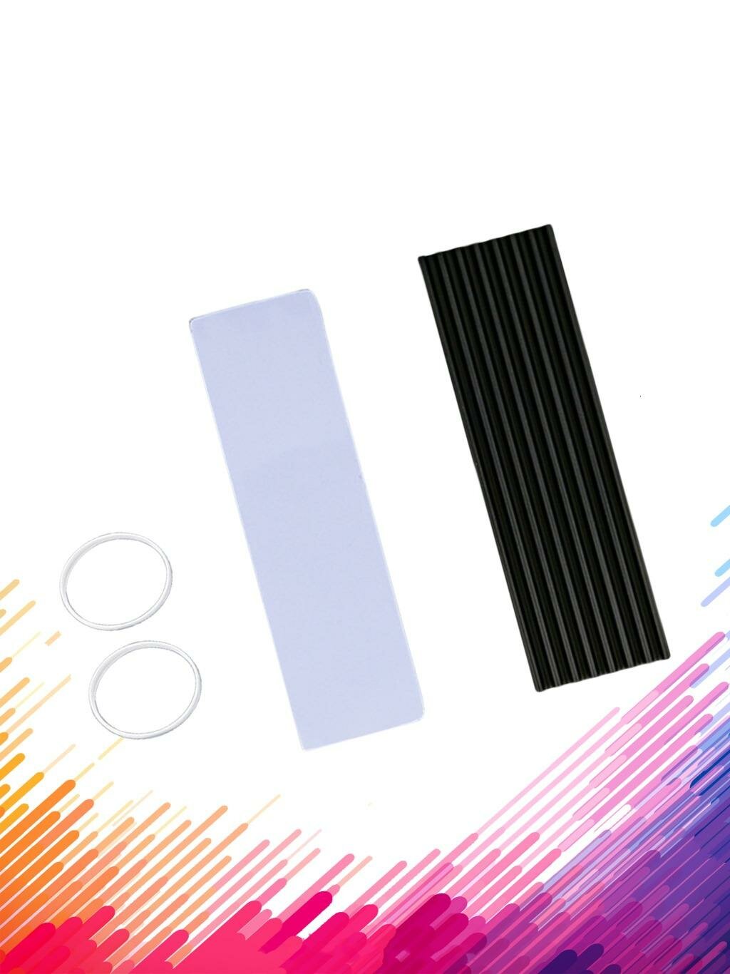 Радиатор для M.2 SSD NVMe 2280, Черный