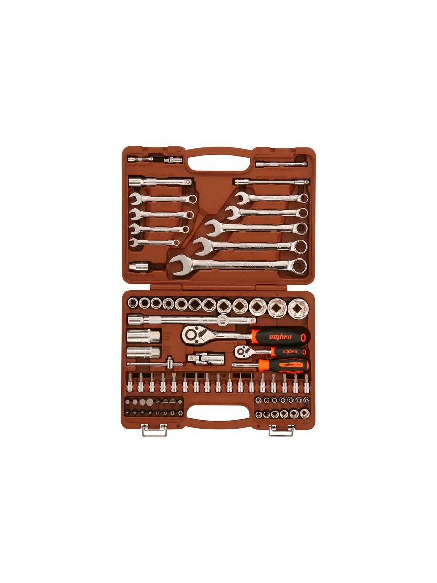 Набор инструмента OMT82S универсальный 1/4", 1/2"DR, 82 пр