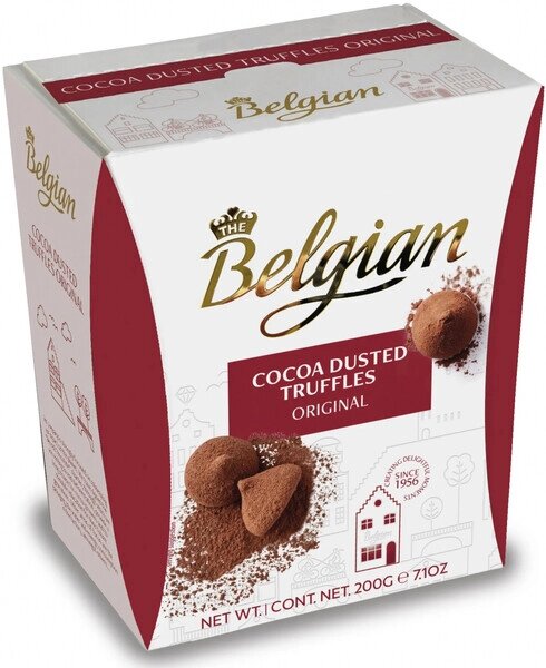 Шоколадные Трюфели Belgian в какао пудре 200 грамм, бельгийские конфеты