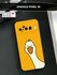 Черный матовый чехол на Google Pixel 10 / Гугл Пиксель 10 с принтом Утка на желт...