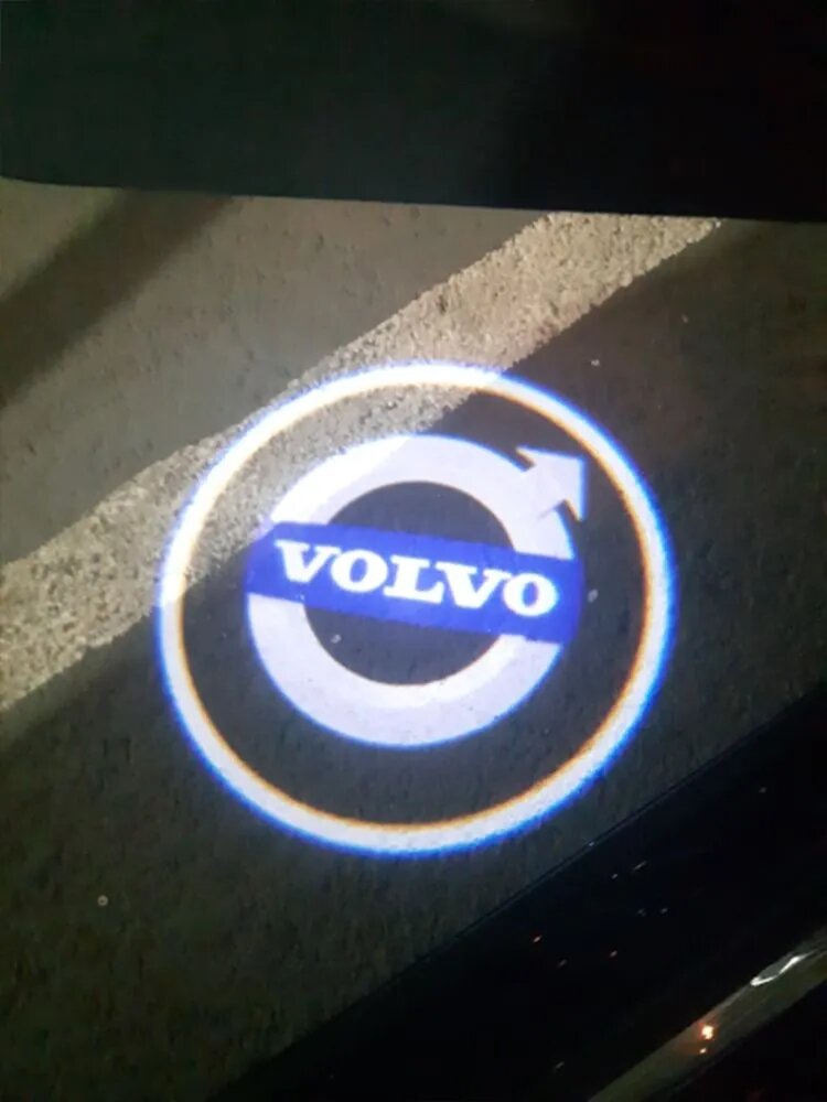 2 шт. для Volvo S80 S60 V60 V40 XC60 XC90 автомобильные дверные фонари с логотипом проектор, Лого Принадлежности, Вольво