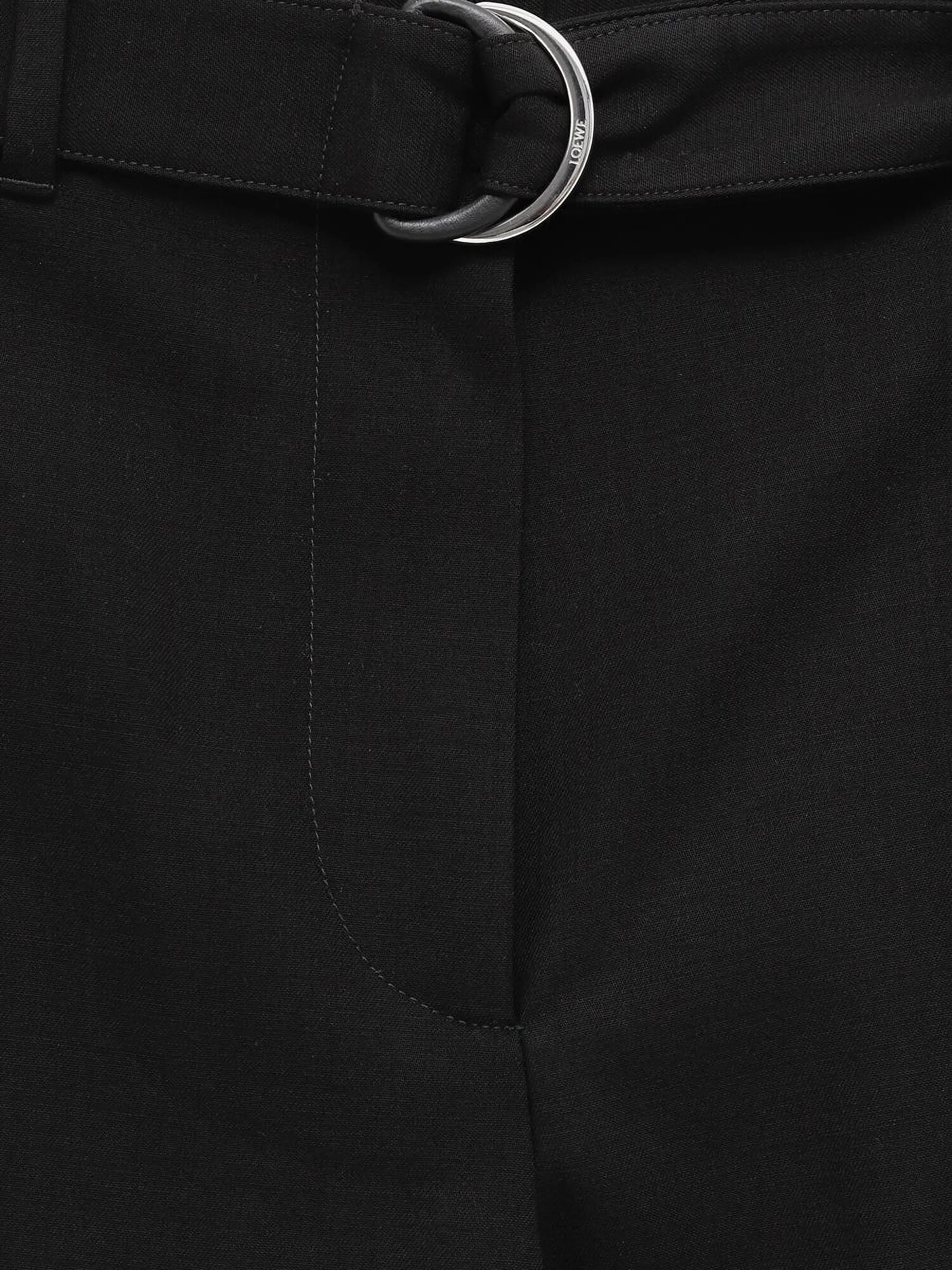 Брюки Loewe Belted trousers, размер 40, черный — фото 1