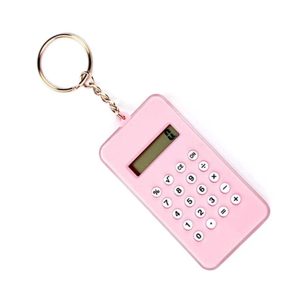 Брелок-Калькулятор с Лабиринтом, Мини-Портативный Калькулятор, 8-Значный Дисплей Базовый Калькулятор Карманного Размера для Ребенка