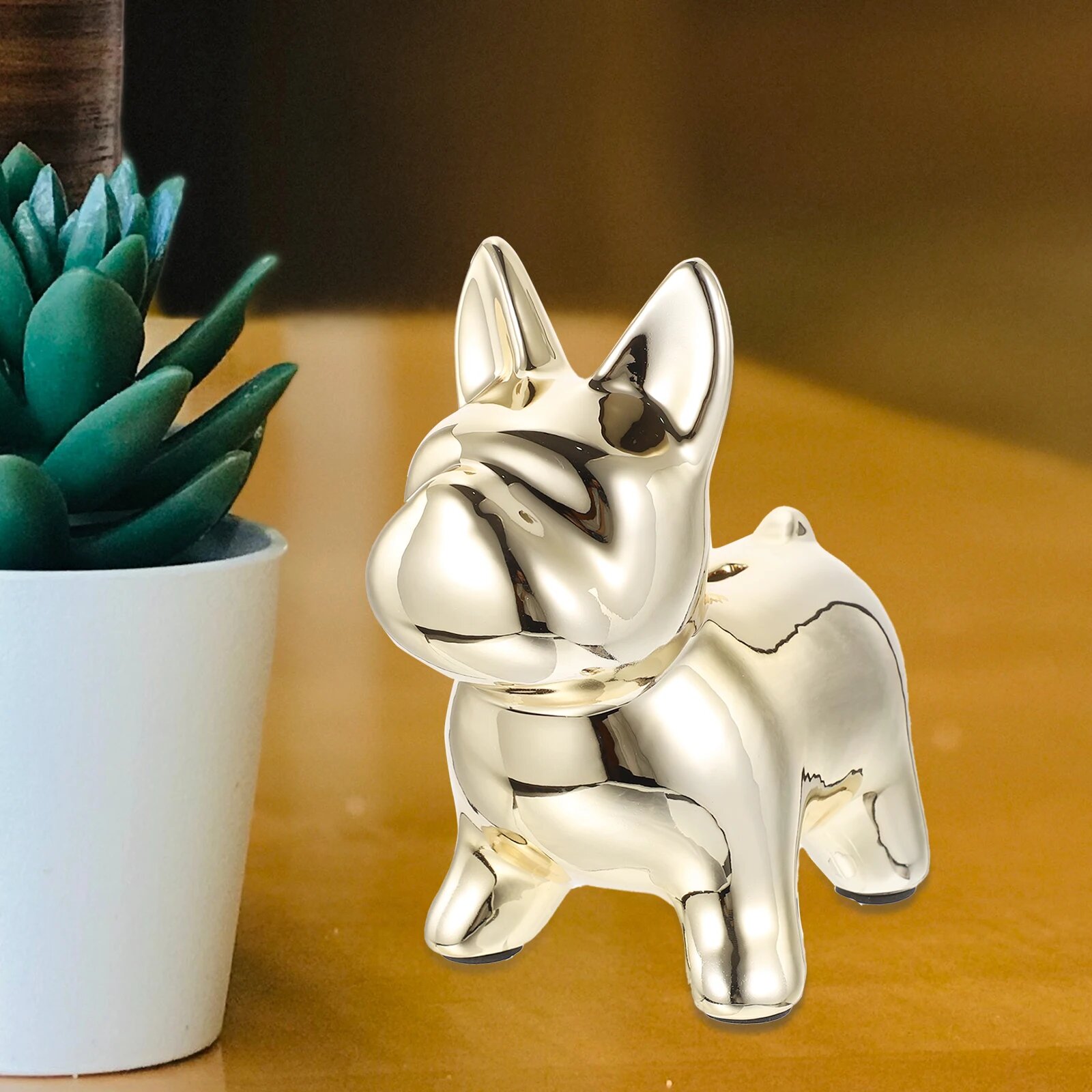 Керамическая копилка-собака