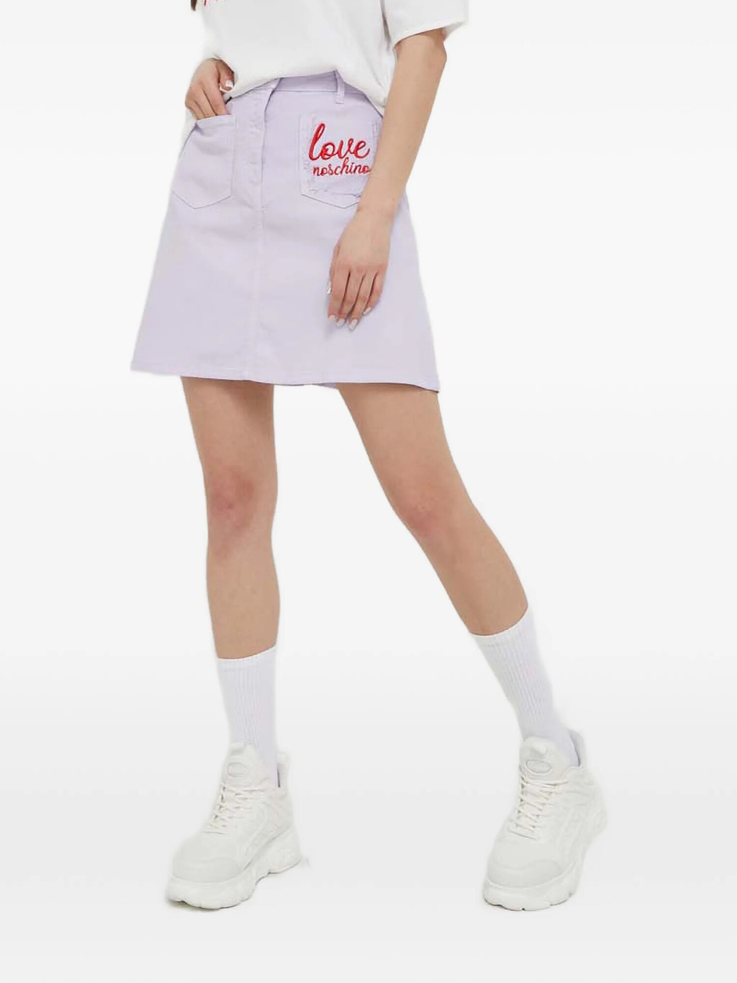 Юбка Embroidered-logo mini skirt