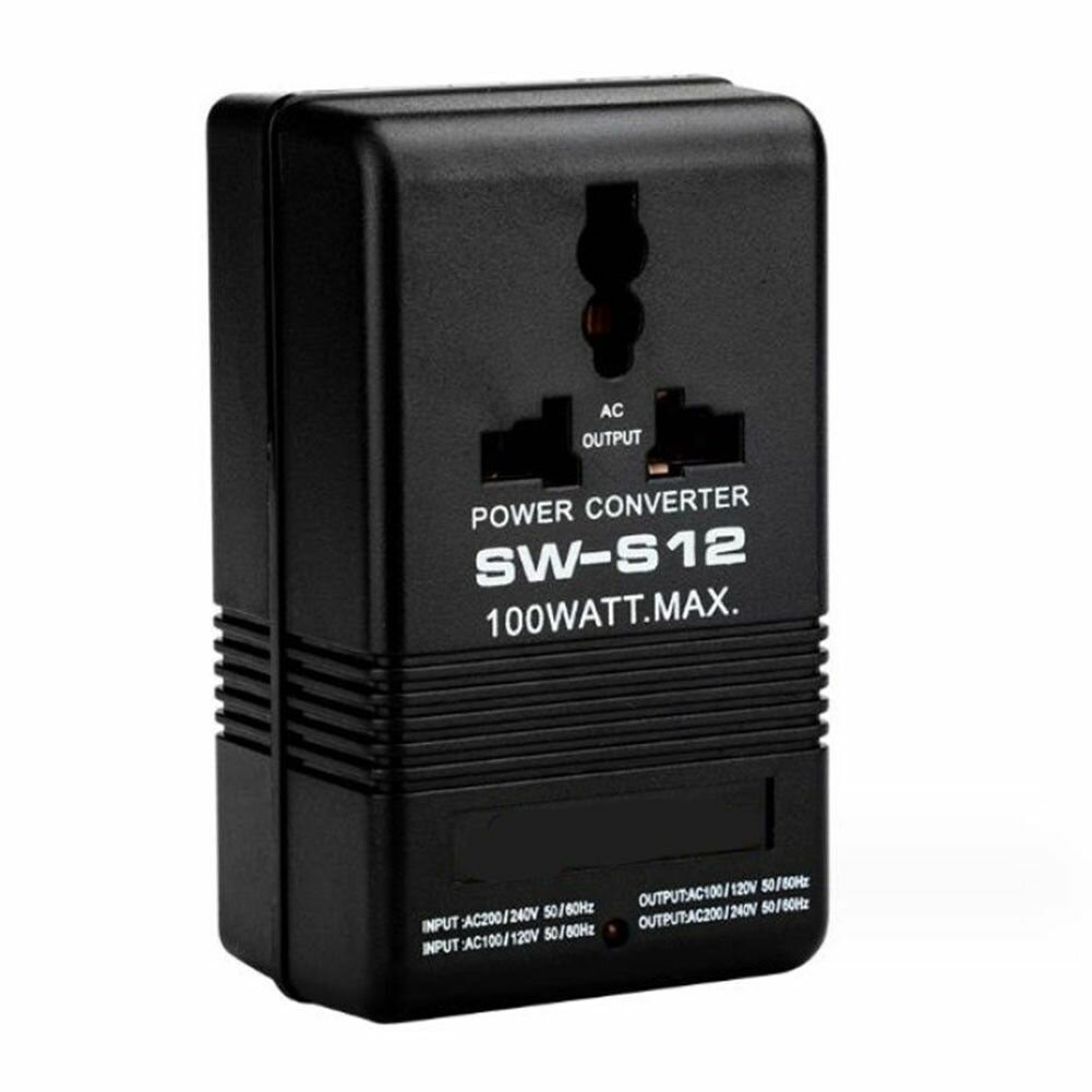 1ШТ Повышающий или Понижающий Преобразователь Напряжения Трансформатор 100 Вт 110 В/120 В До 220 В/240 В