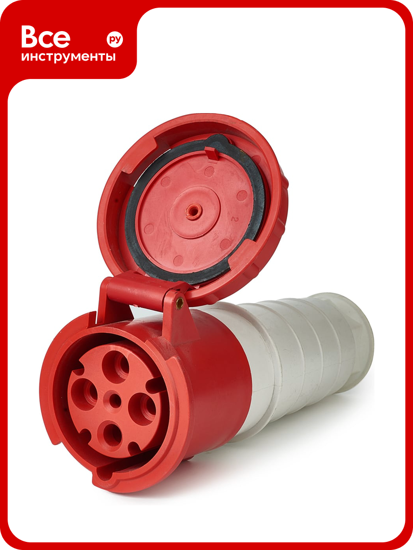 Розетка HLT 234 переносная 3Р+РЕ 63А 380В IP54 (2шт./уп.) 083-03-28