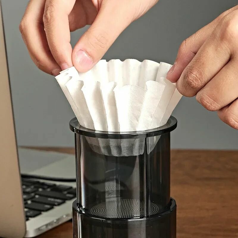 Фильтры CFPRESS Wave бумажные волнистые для воронки Kalita 185 мм, 100 шт