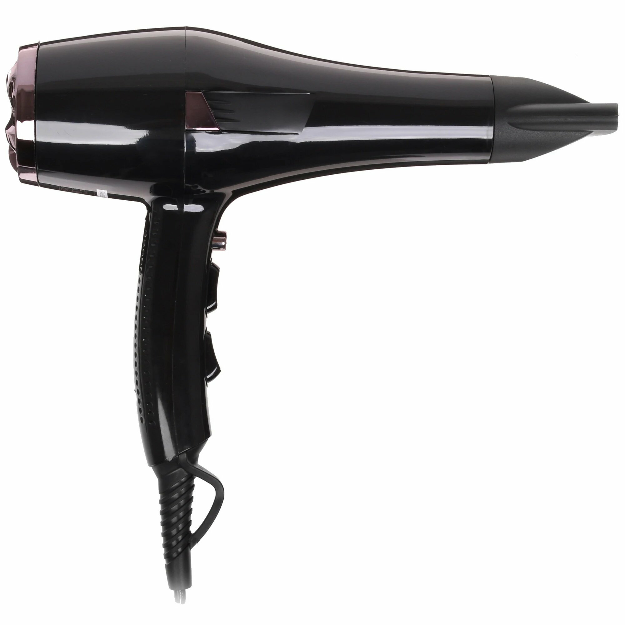 Фен DEXP HD-2000S черный/коричневый, полноразмерный, 2000 Вт, подача холодного воздуха, шнур - 1.8 м