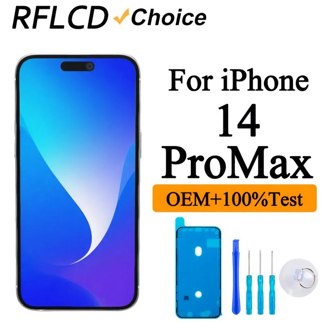 RFLCD OEM для iPhone 14 PRO MAX ЖК-дисплей протестирован сенсорный экран сменный дигитайзер в сборе для iPhone 14 Pro Max ЖК-дисплей