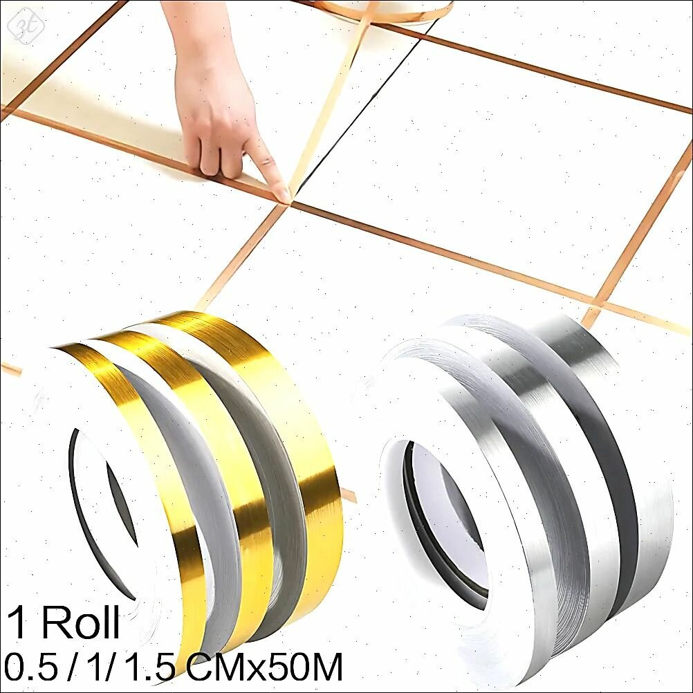 Рулон самоклеящейся керамической ленты для герметизации зазоров 0,5/1/1,5 см x 50 м, влагостойкая, защита от плесени, для ванной комнаты и кухни, декоративная наклейка для стен и пола