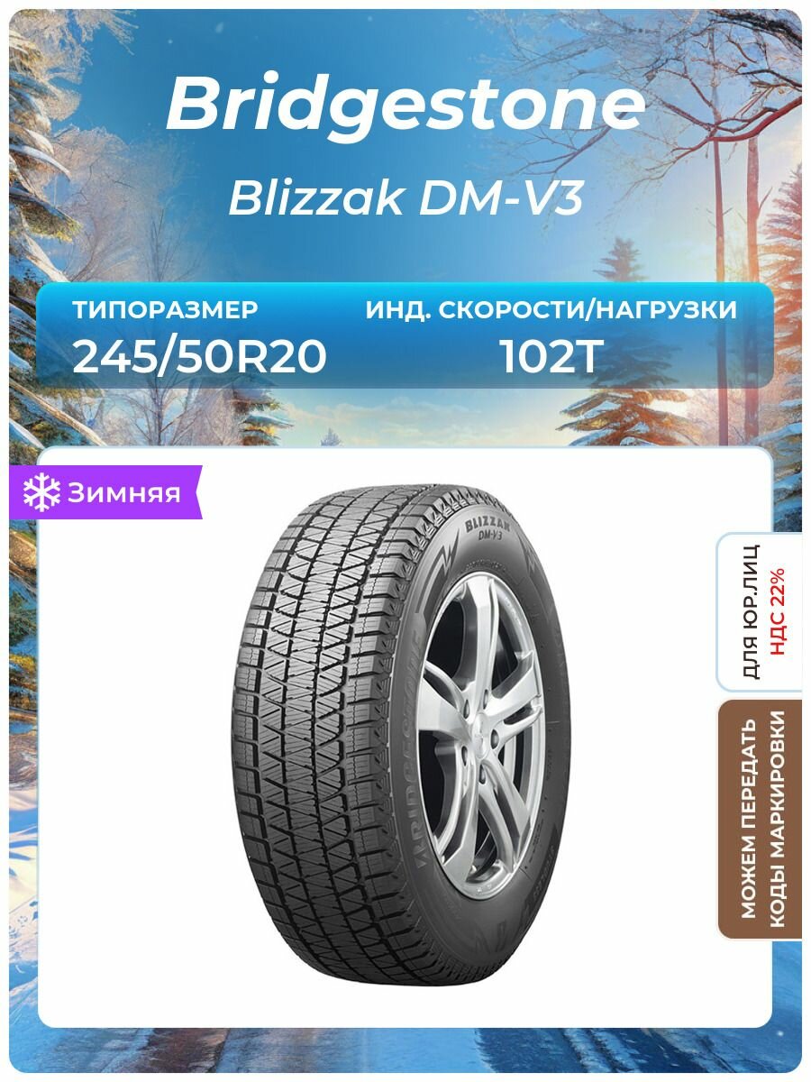 Шина Bridgestone Blizzak DM-V3