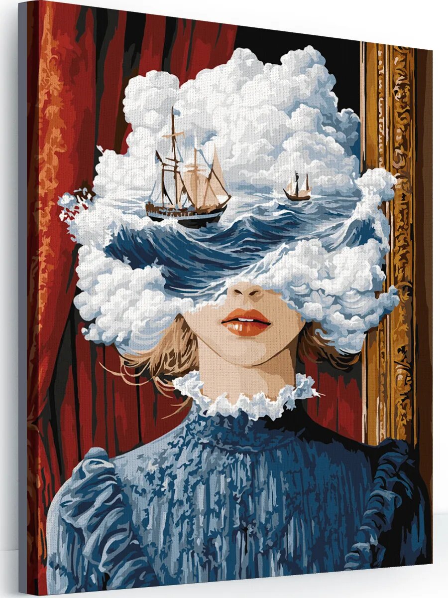 Облачно Картина по номерам на холсте 40х50 см