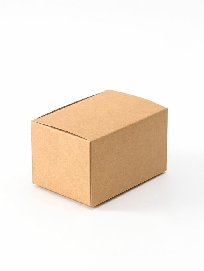 Коробка складная крафт, упаковка, 9.8 6.8 5.8 см